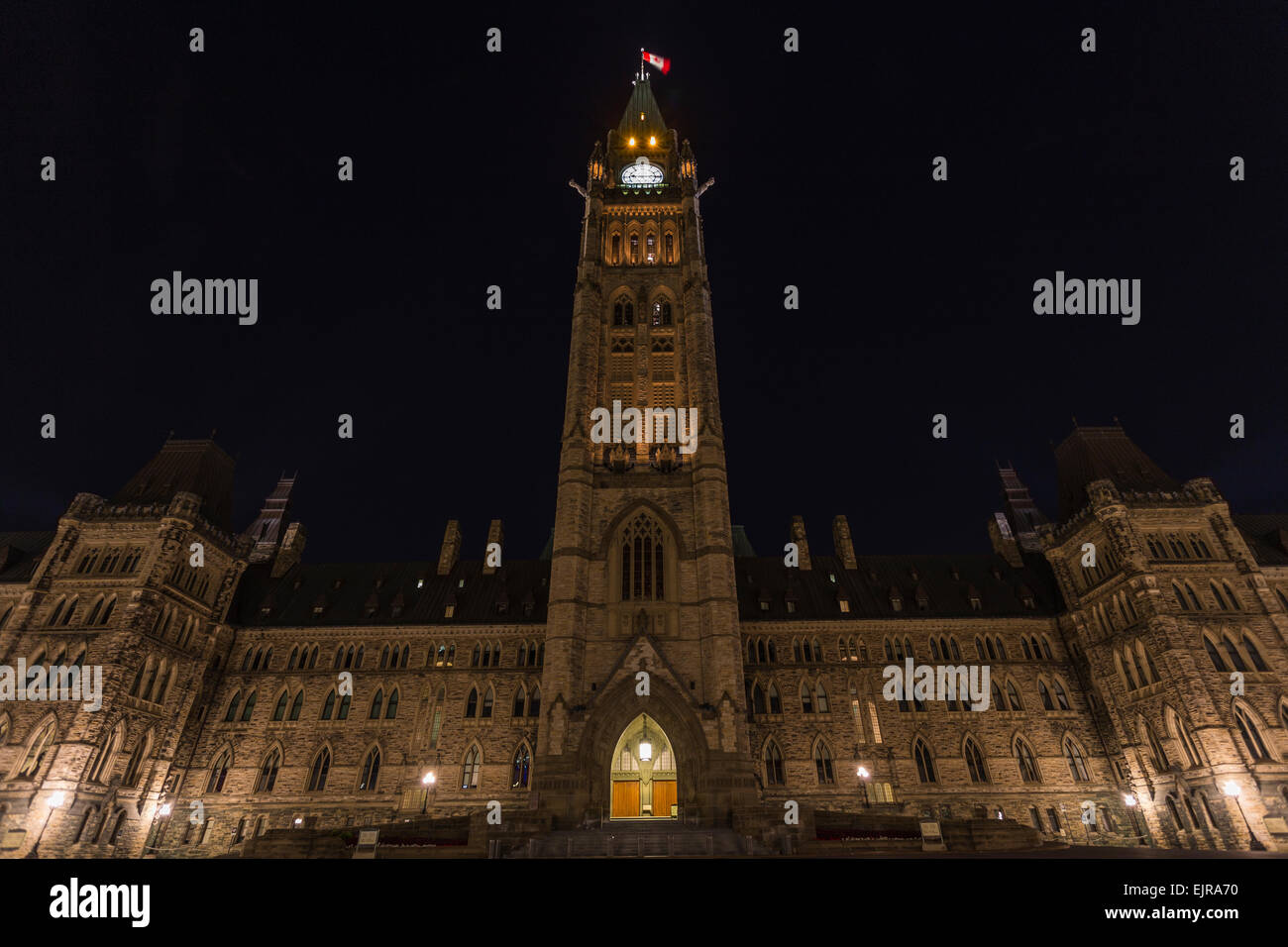 Peace Tower of the Centre Block, Parliament Hill, Ottawa, Ontario ...