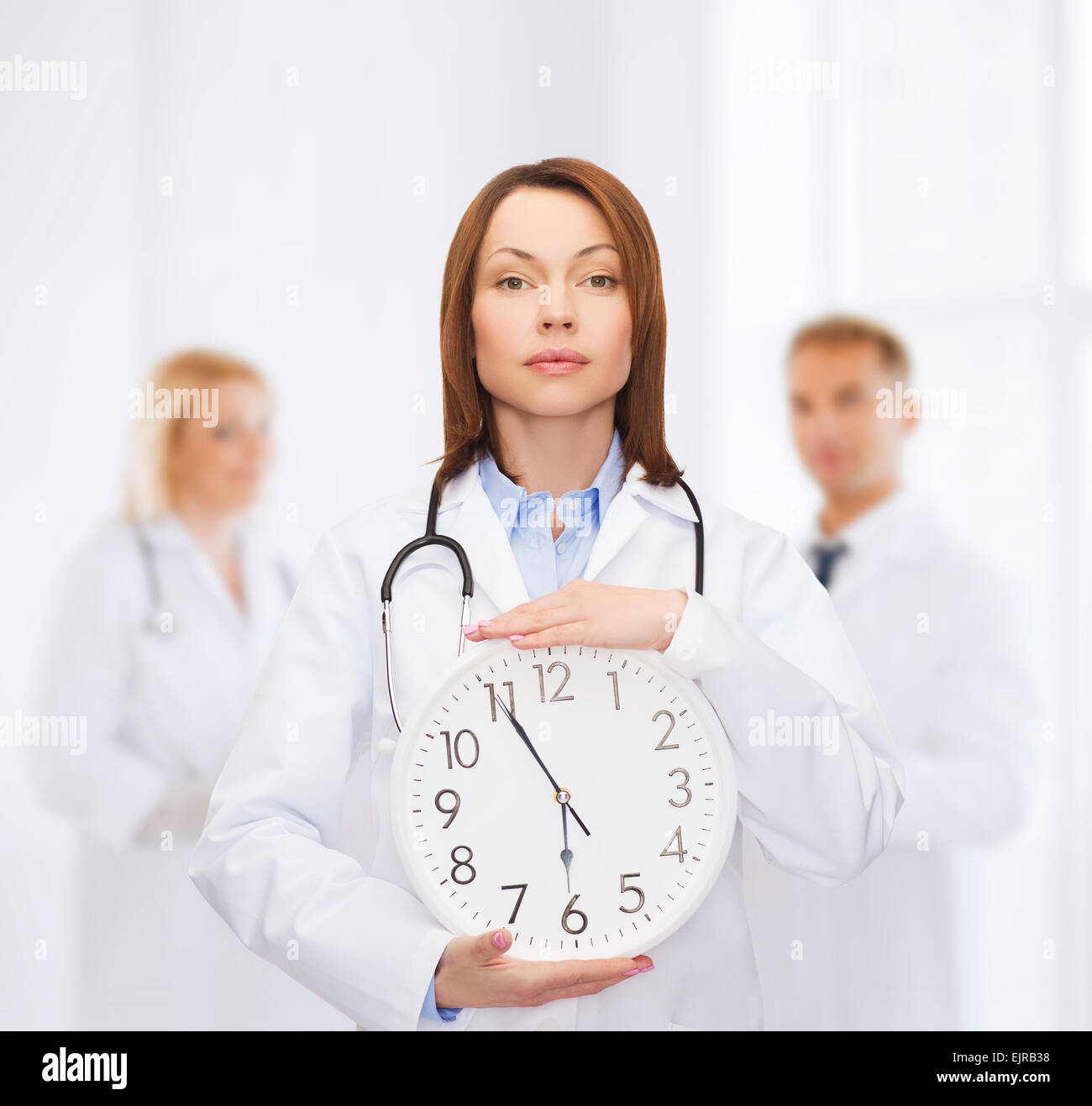 Calm female doctor wall hi-res stock photography and images - Alamy