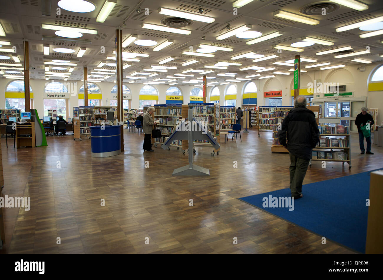 An interior view of Nuneaton Library in Warwickshire England UK Great ...