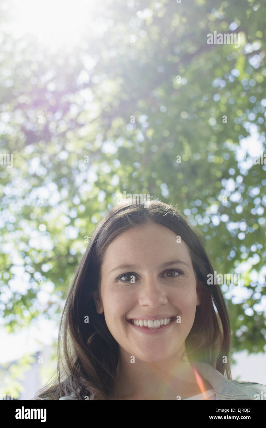 Closeup close up smiling hi-res stock photography and images - Alamy