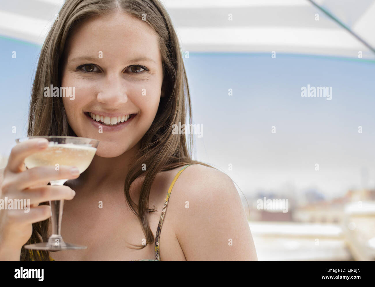 Young woman getting cocktail from hi-res stock photography and images ...