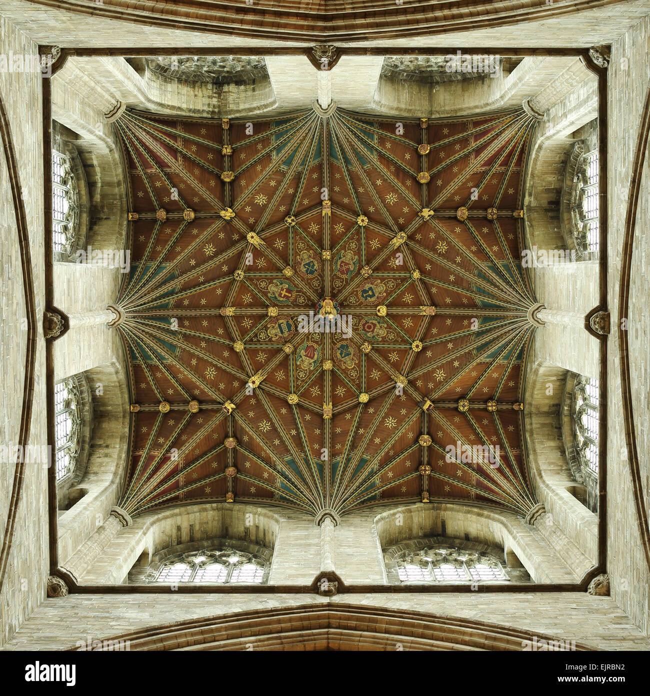 Medieval wooden ribbed ceiling hi-res stock photography and images - Alamy