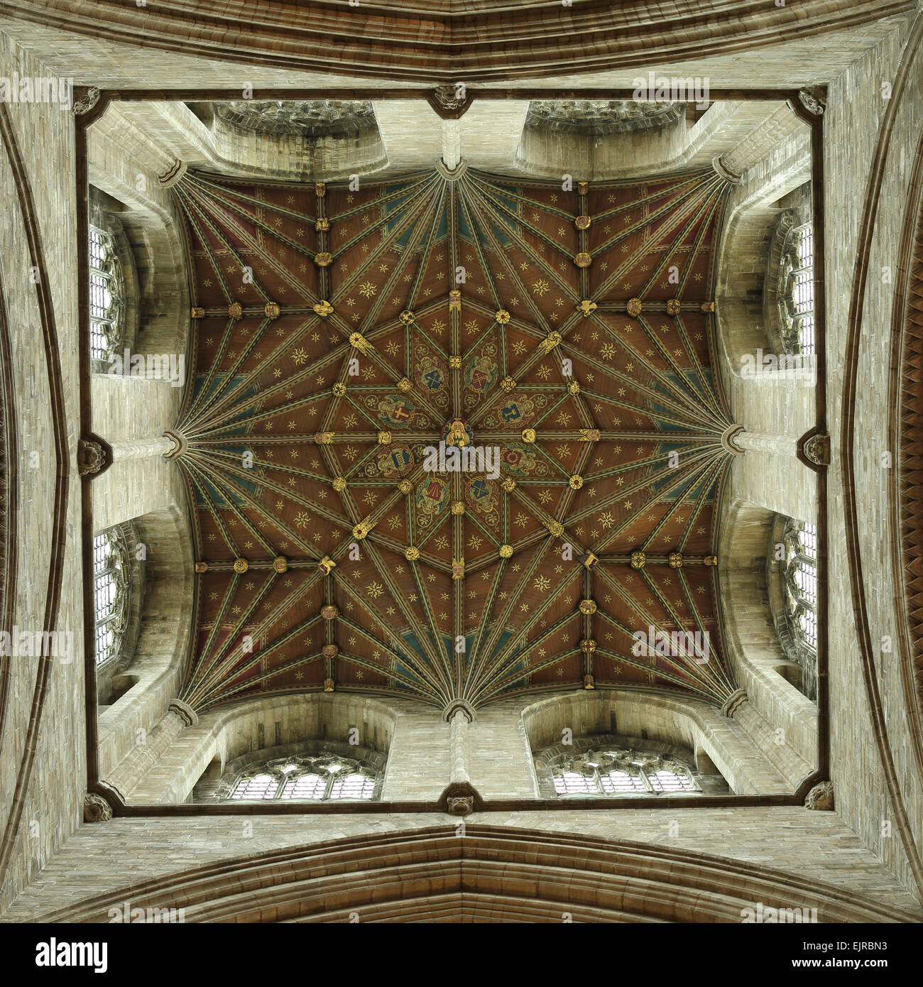 Medieval wooden ribbed ceiling hi-res stock photography and images - Alamy