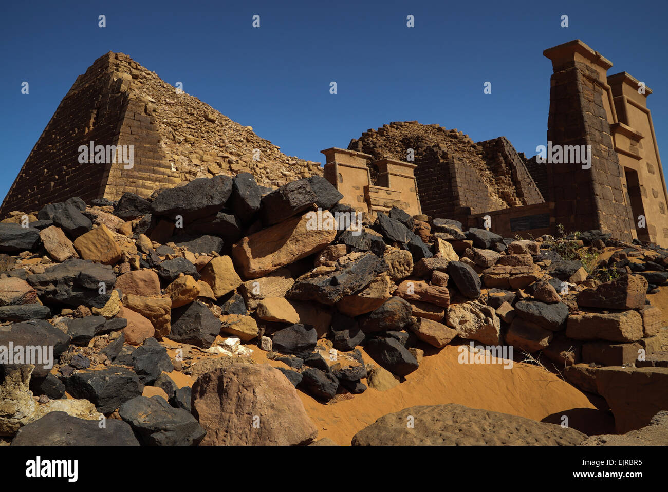 The Nubian Meroe Pyramids of Sudan Stock Photo - Alamy