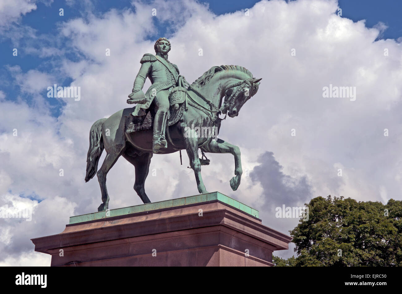 Statue Of King Karl Johan Stock Photos & Statue Of King Karl Johan ...