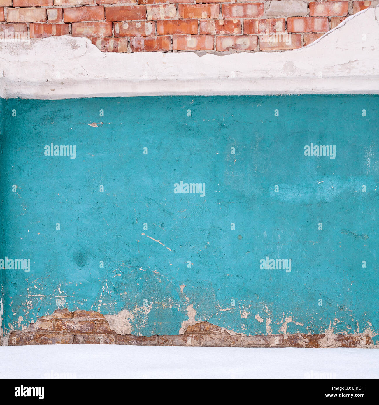 Old weathered blue wall in winter Stock Photo - Alamy