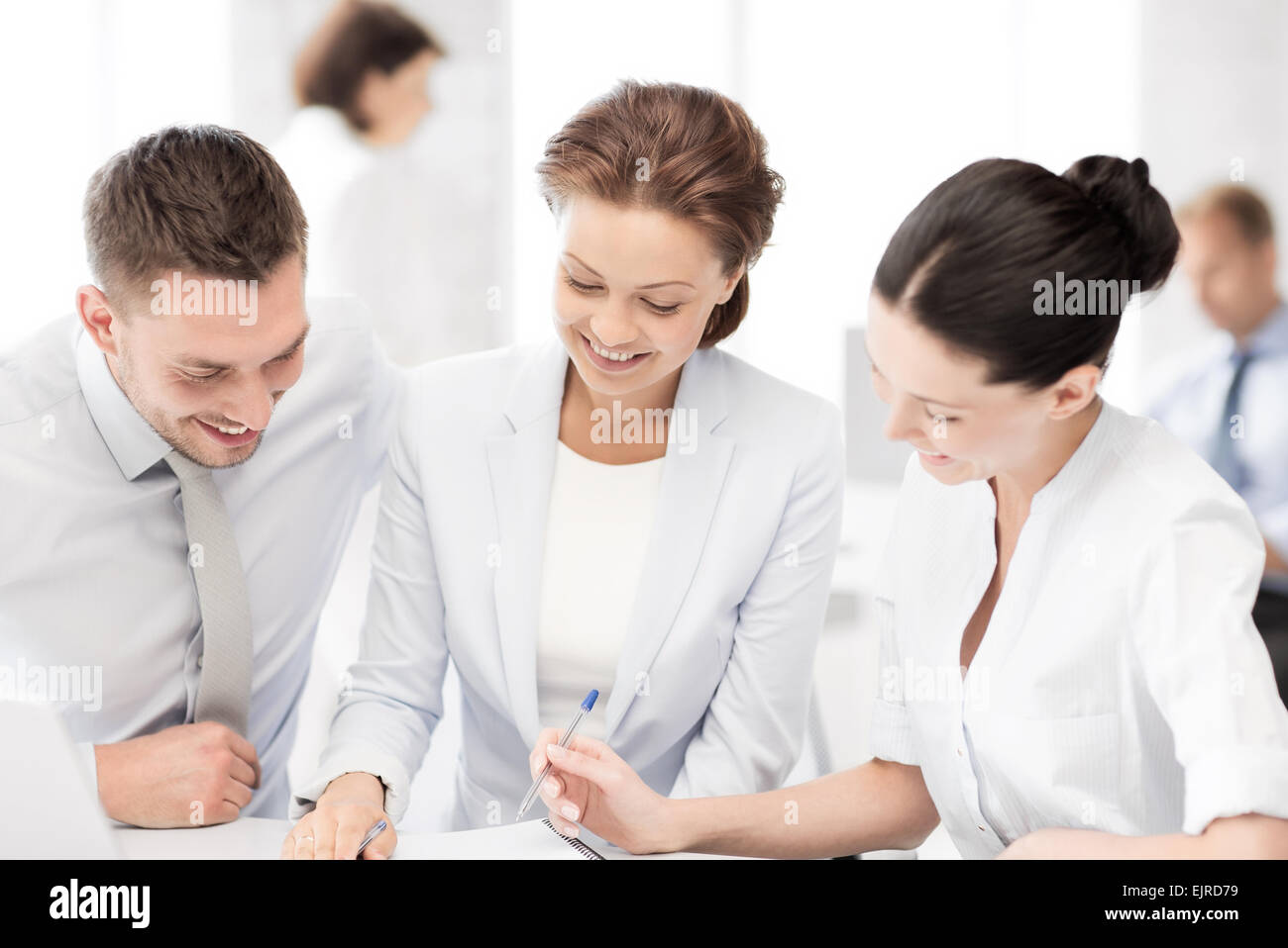 business team having discussion in office Stock Photo - Alamy