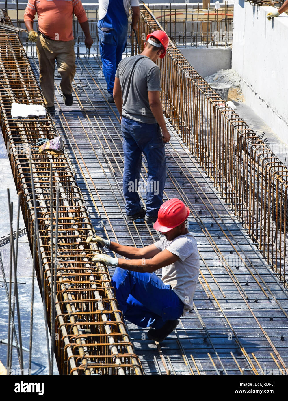 Construction workers are working Stock Photo - Alamy