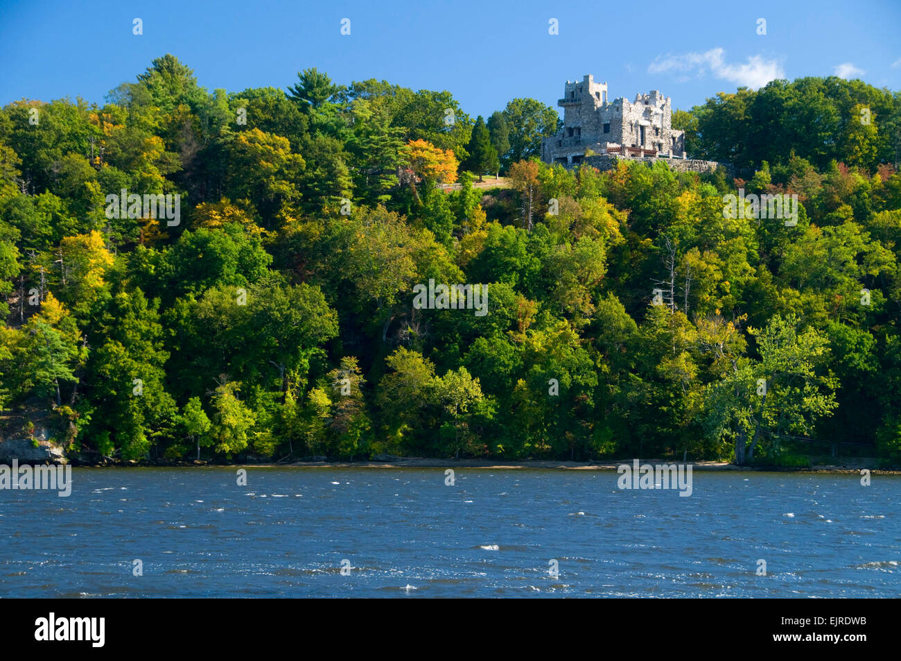 View of Gillette Castle, From Chester-Hadlyme Ferry in Connecticut ...