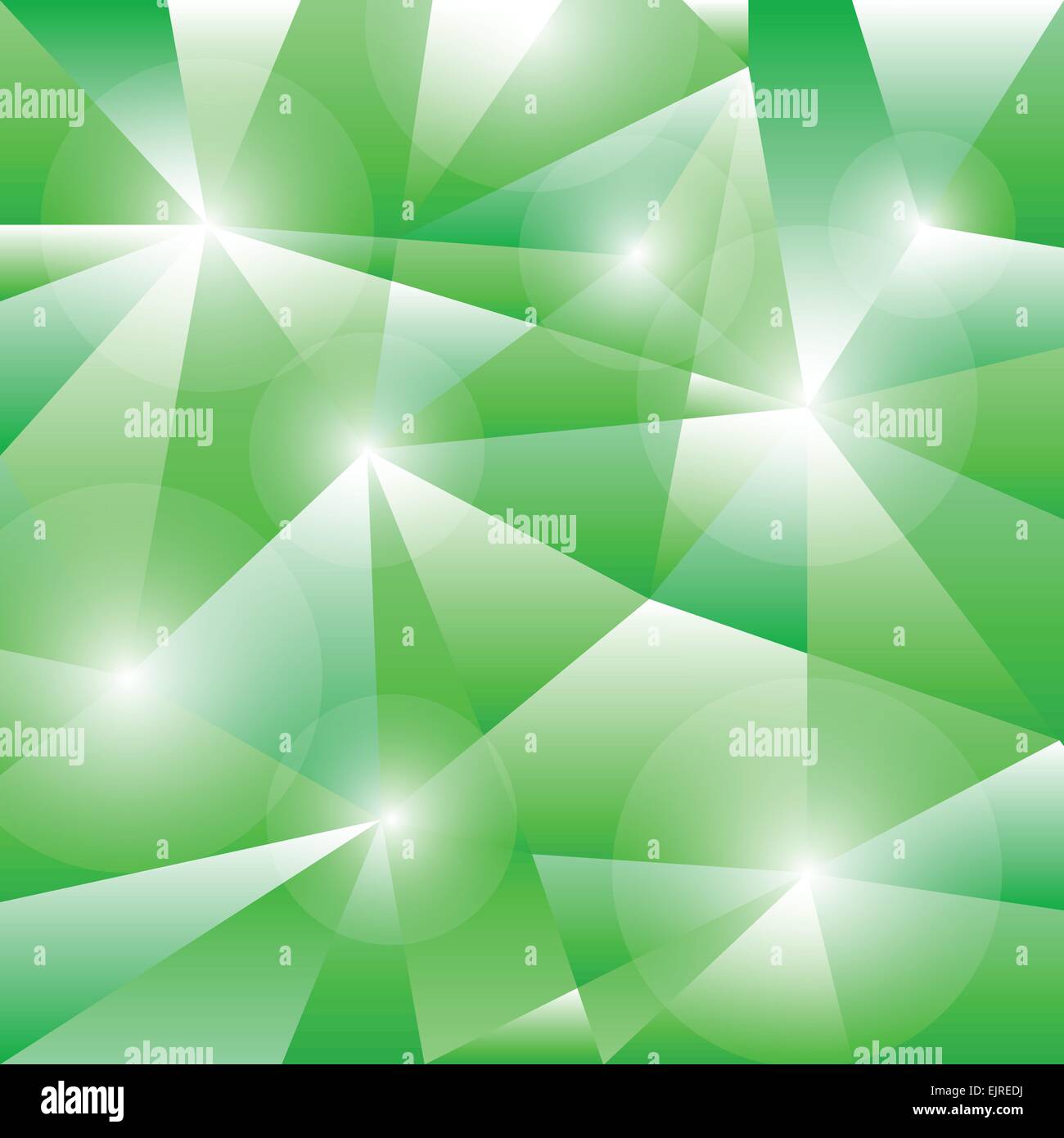 Geometric pattern with green triangles background, stock vector Stock ...