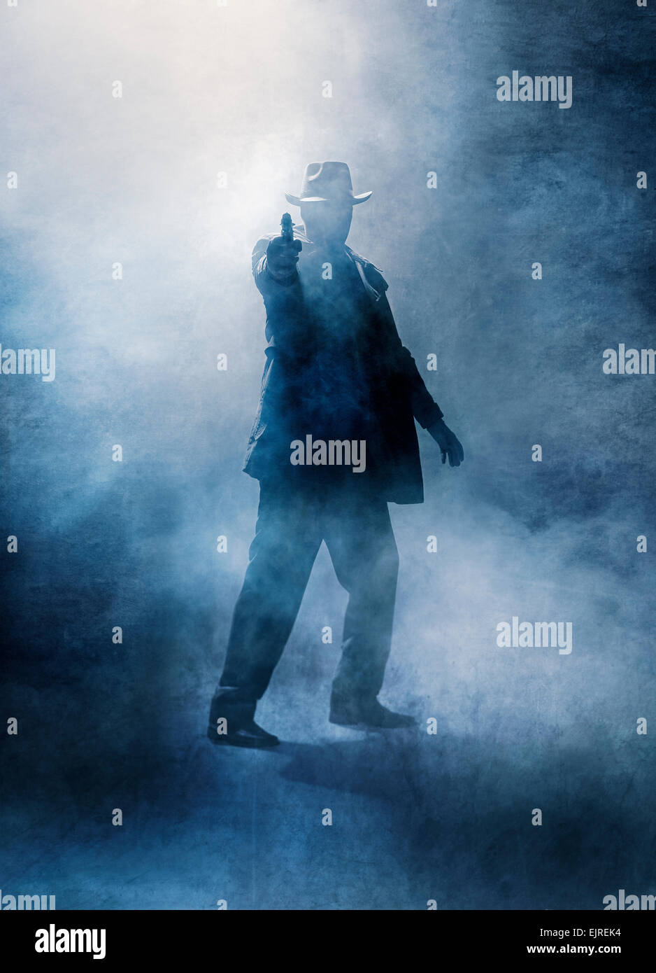 Masked man pointing gun hi-res stock photography and images - Alamy