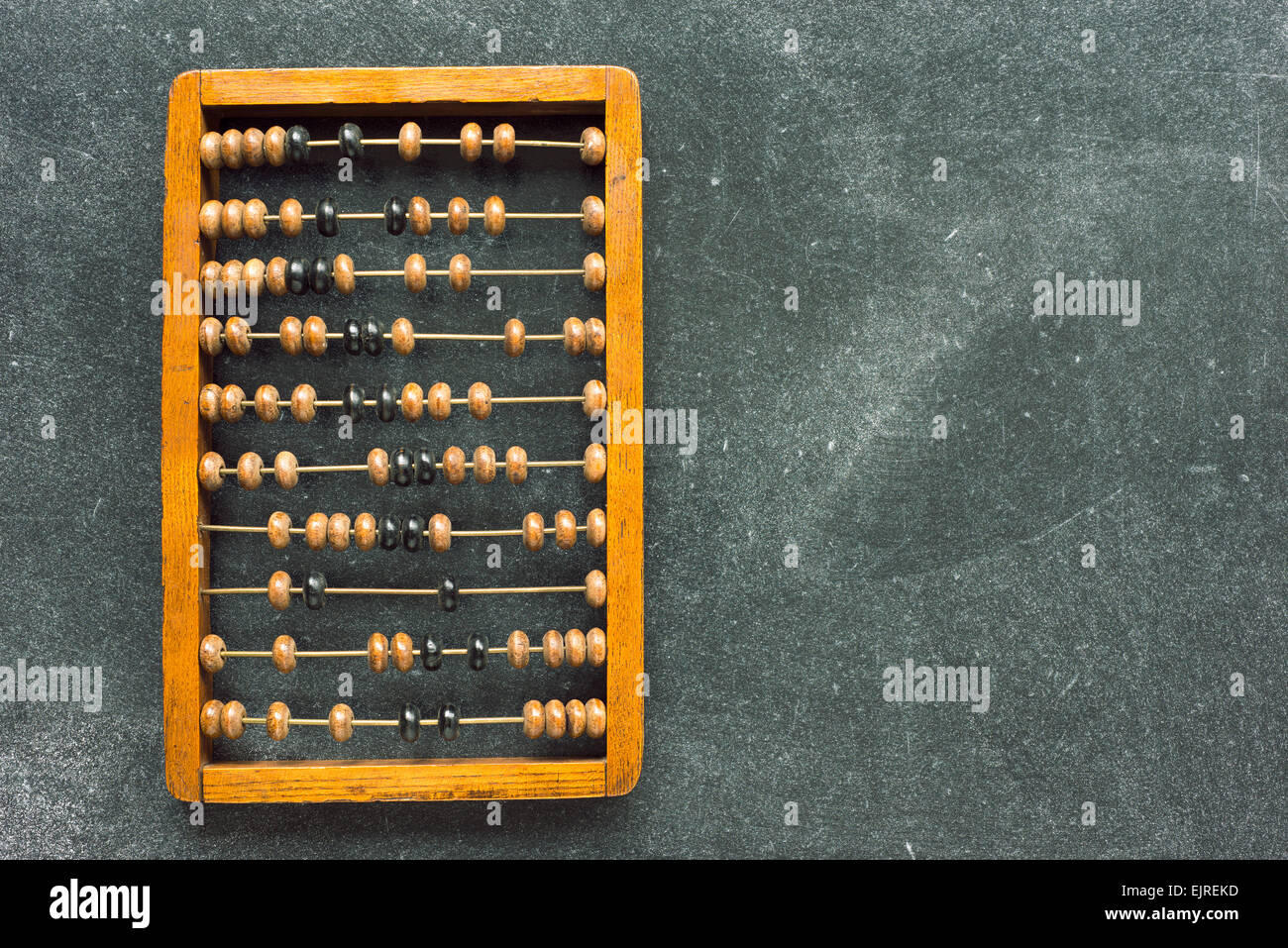 vintage wooden abacus on smudged chalkboard Stock Photo - Alamy