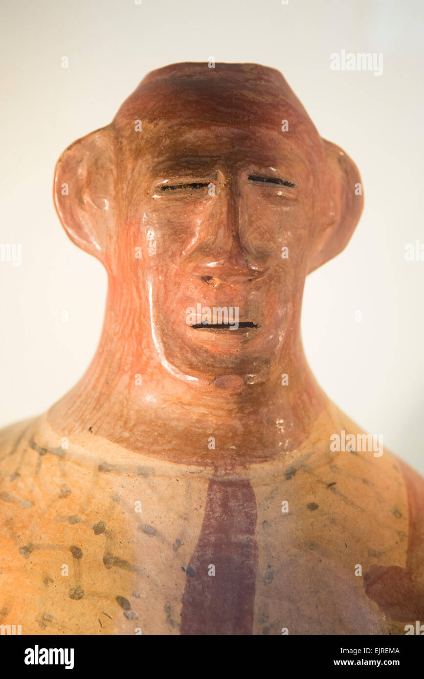 Amerindian pottery on display in the museum of Fort Zeelandia ...