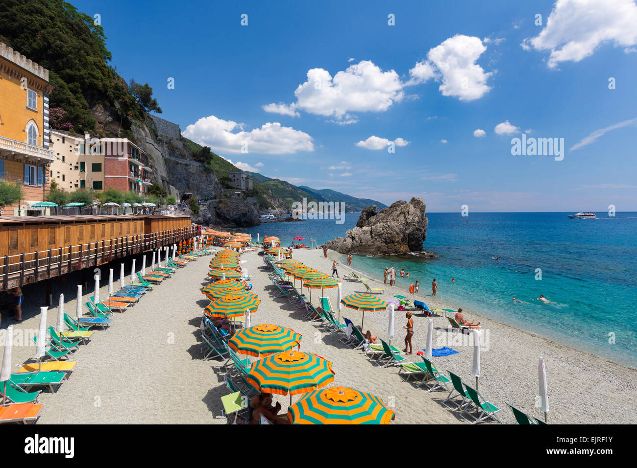 Monterosso al mare beach town hi-res stock photography and images - Alamy