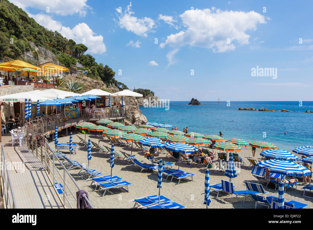 Monterosso al Mare beach, Cinque Terre, Liguria, Italy Stock Photo - Alamy