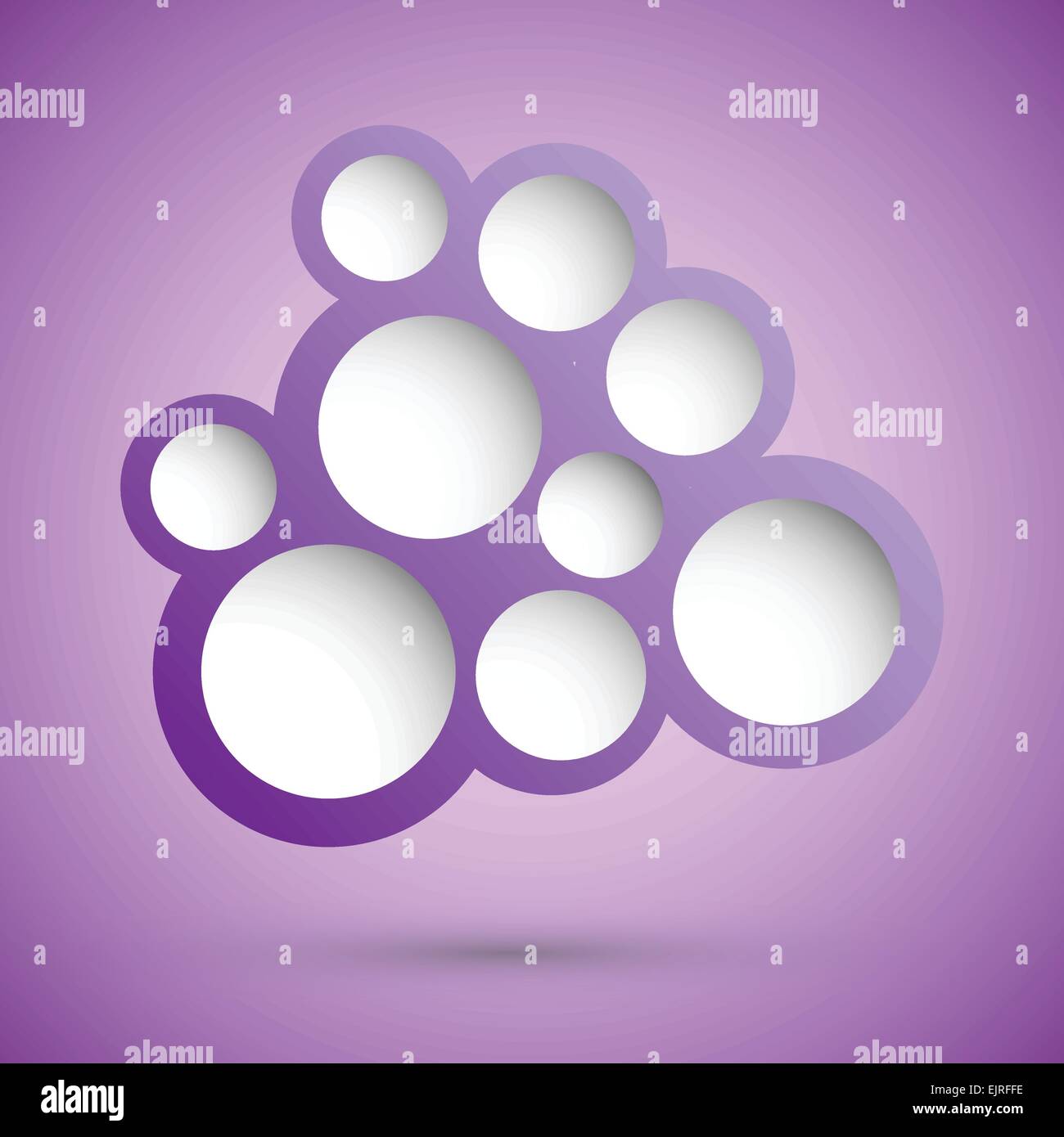 Abstract violet speech bubble background, stock vector Stock Vector ...