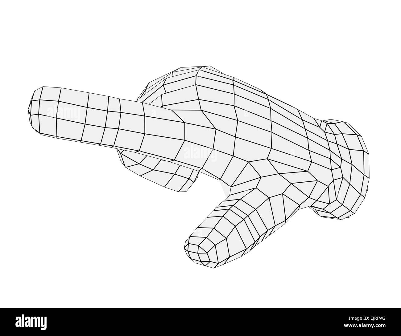 3d Hand Wireframe