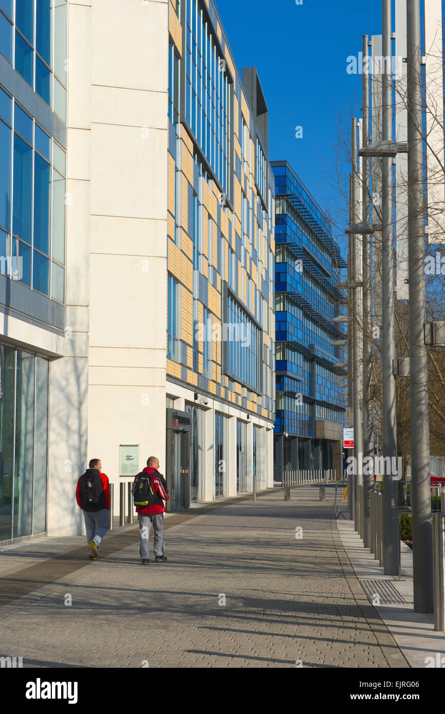 Office buildings along Glass Wharf in the Bristol Temple Back ...