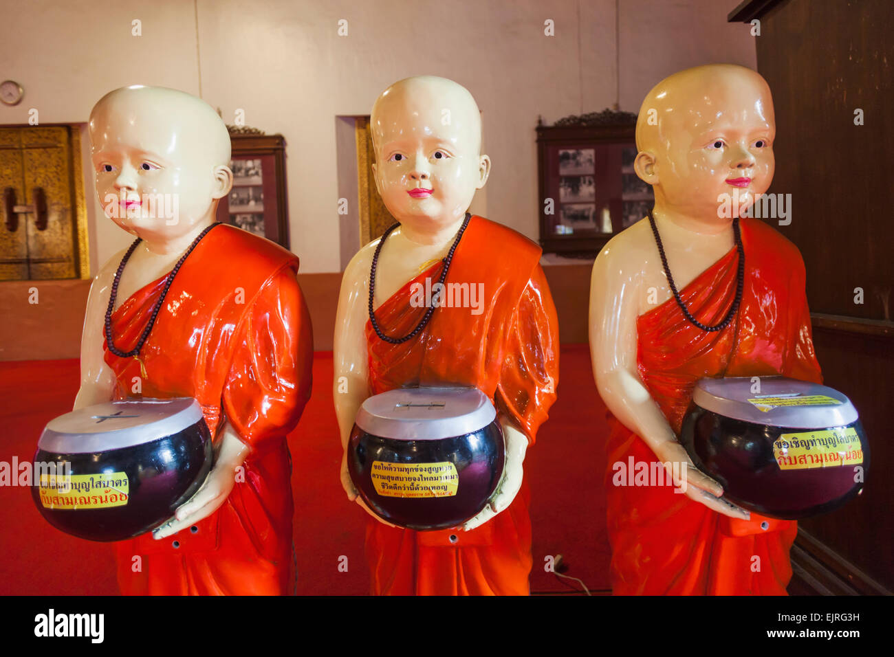 Thailand, Chiang Mai, Wat Phra Sing, Temple Donation Collection Boxes ...