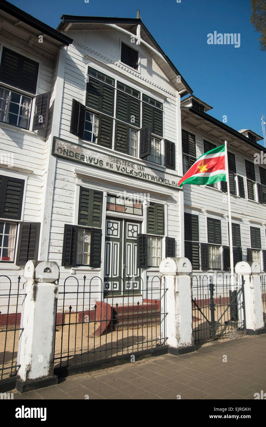 Ministry of Education building, 1921, old wooden colonial building in ...