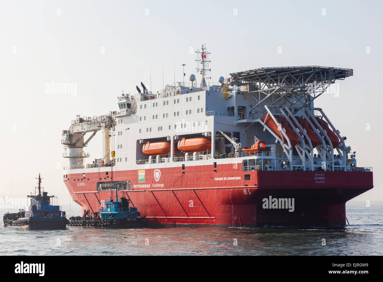 China, Hong Kong, The Olympia, Compact Semi-submersible Ocean Rig ...