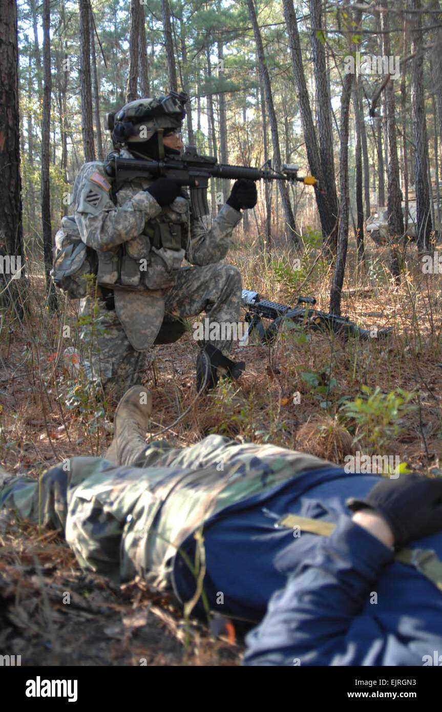 A U.S. Army Soldier from Alpha Company, 1st Battalion, 30th Infantry ...