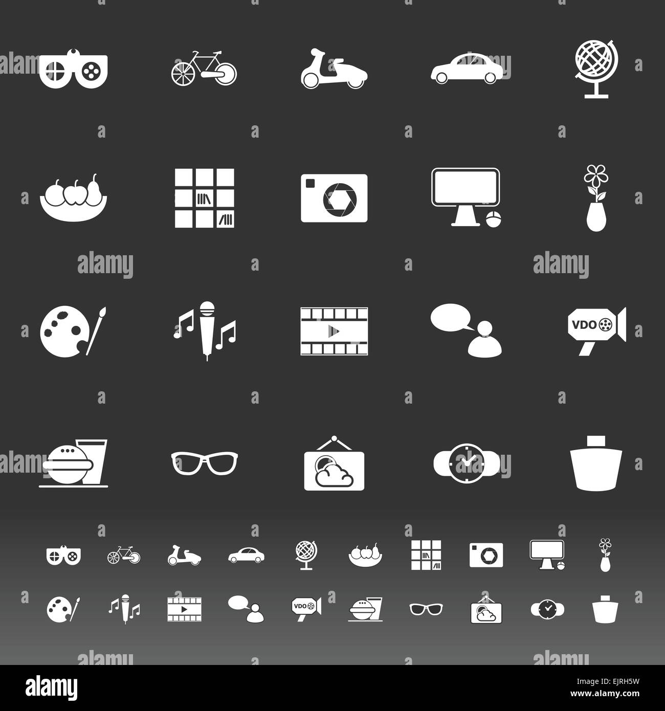 Favorite and like icons on gray background, stock vector Stock Vector ...
