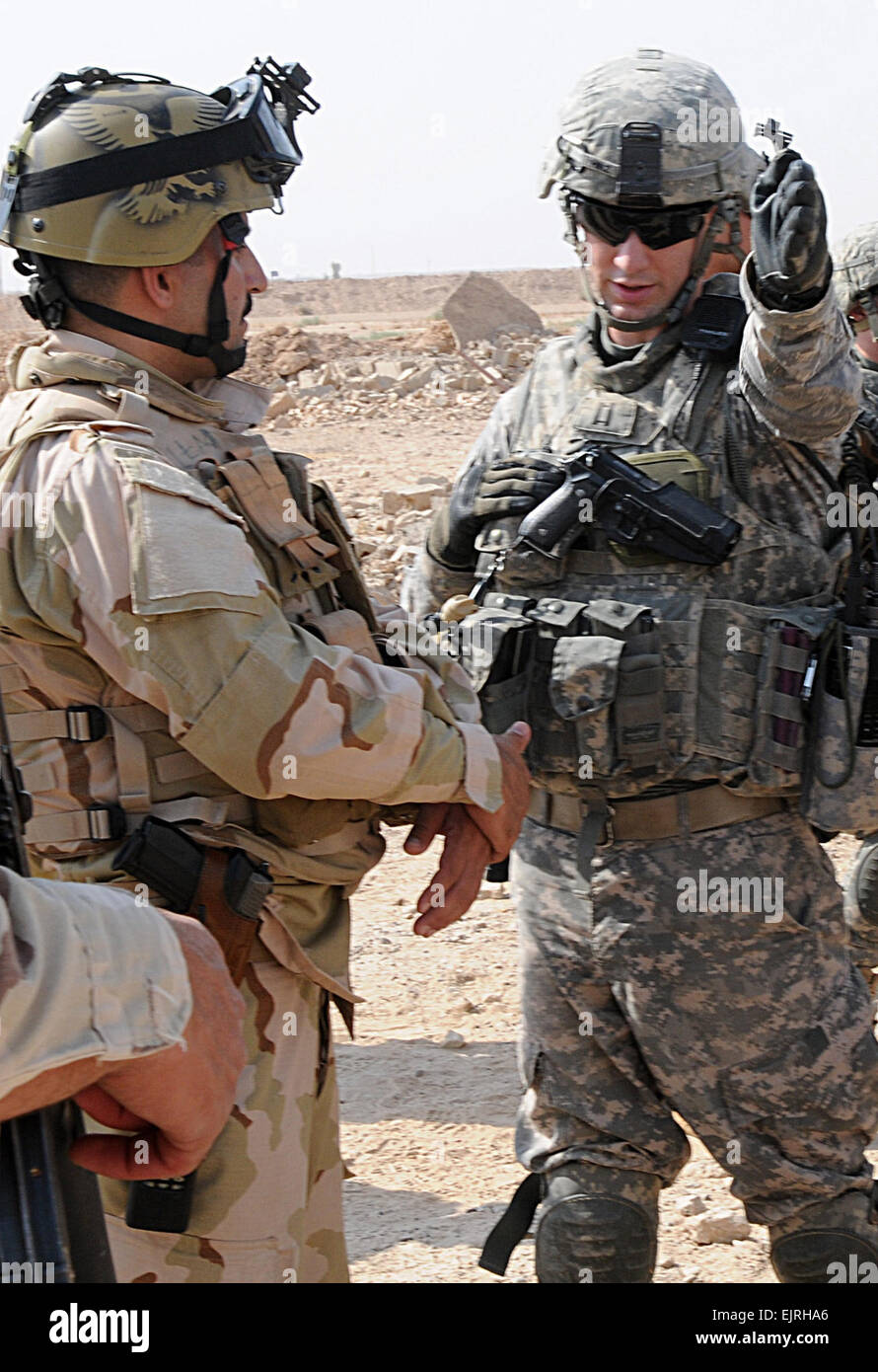 Capt. Scott Hinz, commander of the 2nd Brigade, 82nd Airborne Division ...