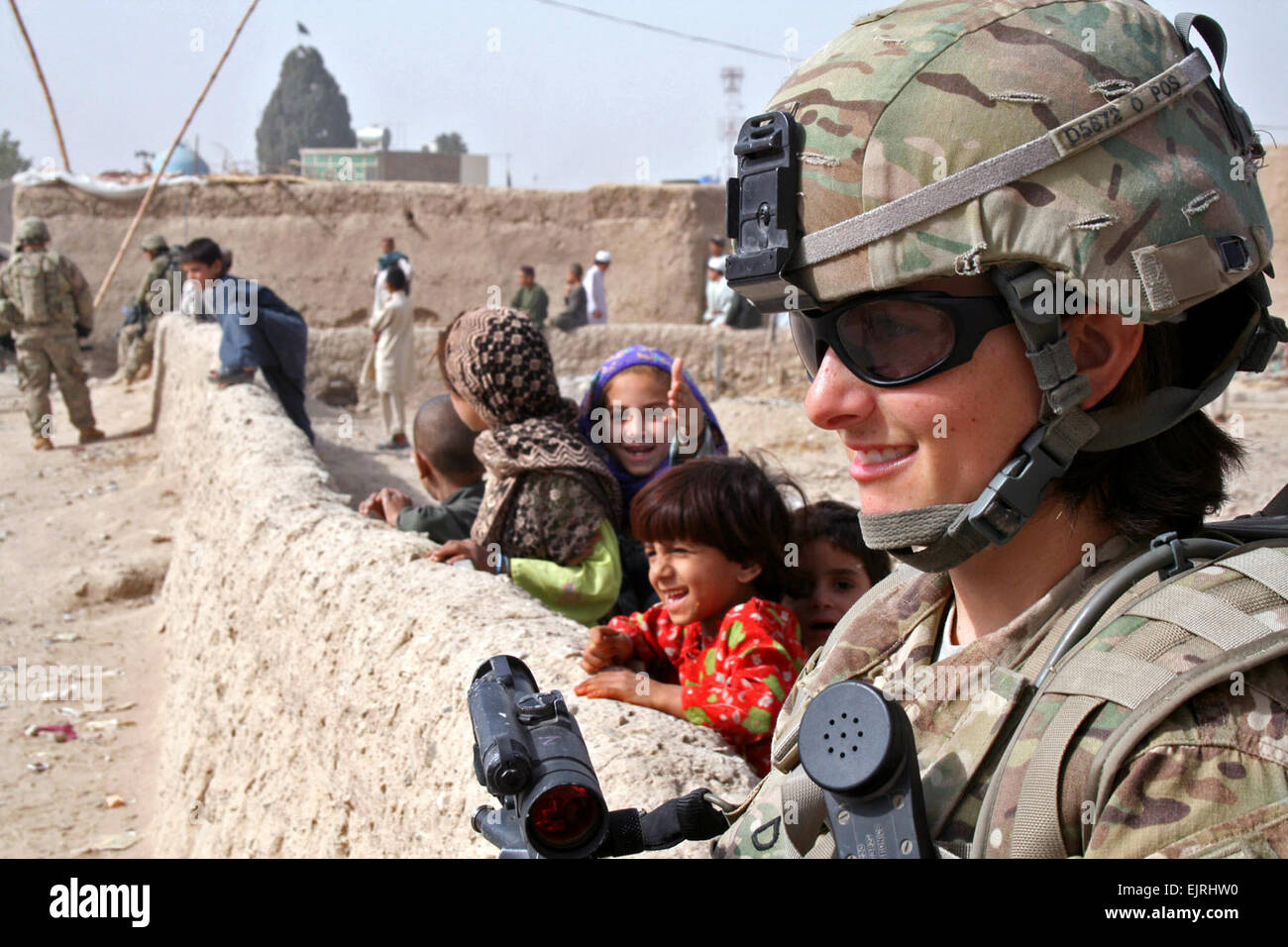 U.S. Army Pfc. Jessica Dostie, 58th Military Police Company attached to ...