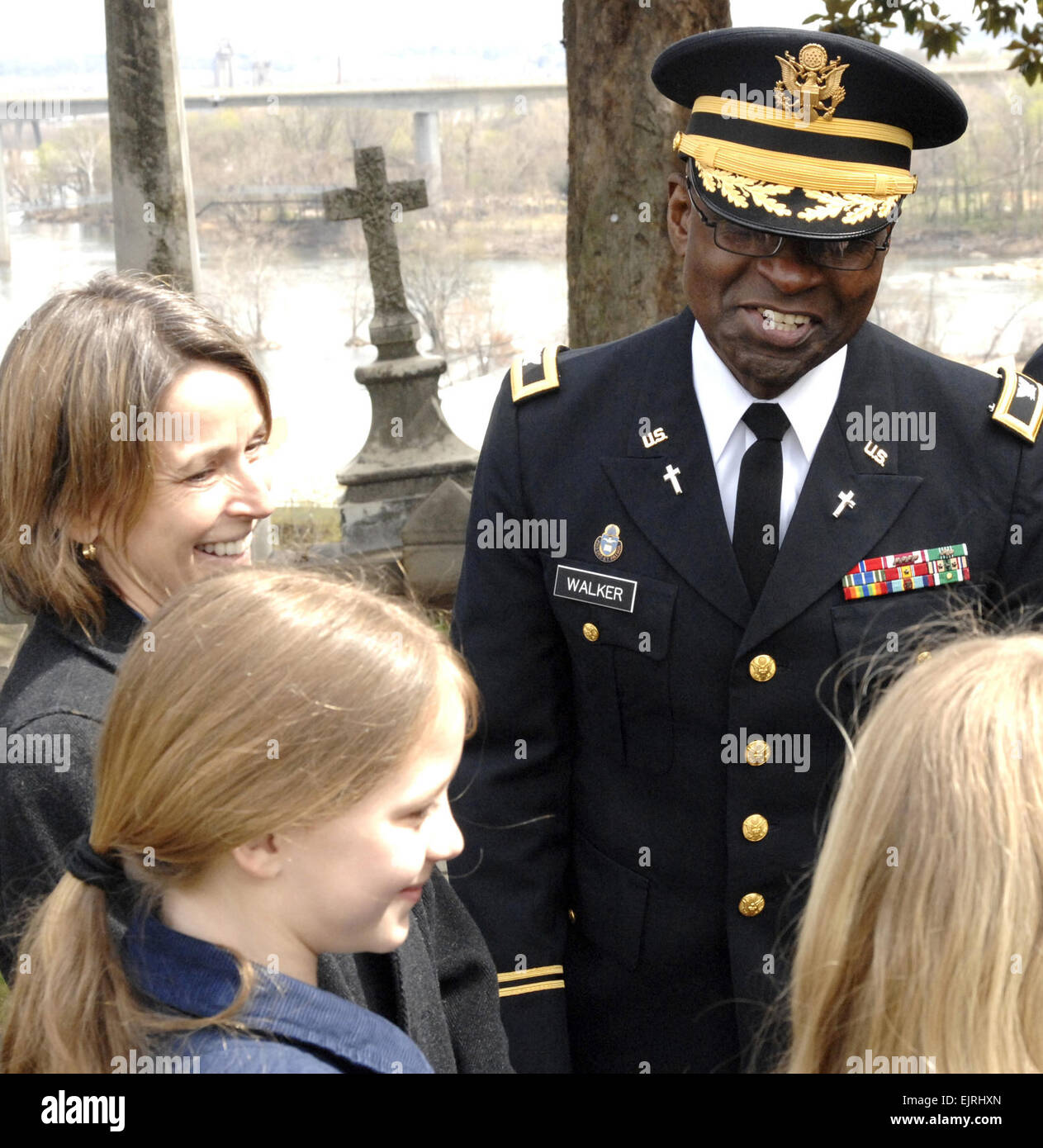 Chaplain Col. James Walker, Fort Lee Installation Chaplain, speaks to ...