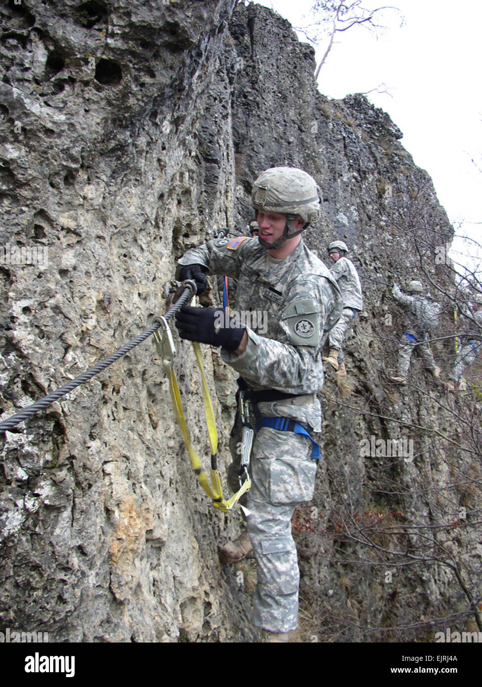 Spc. Stephen Buck, Outlaw Troop, 2nd Stryker Cavalry Regiment, slides ...