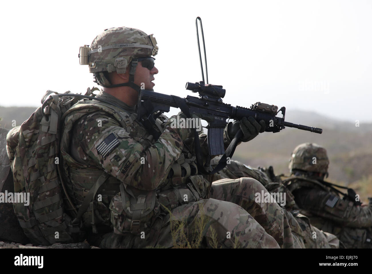 U.S. Army Staff Sgt. Neil Nunez from San Pedro, Calif., of Task Force ...