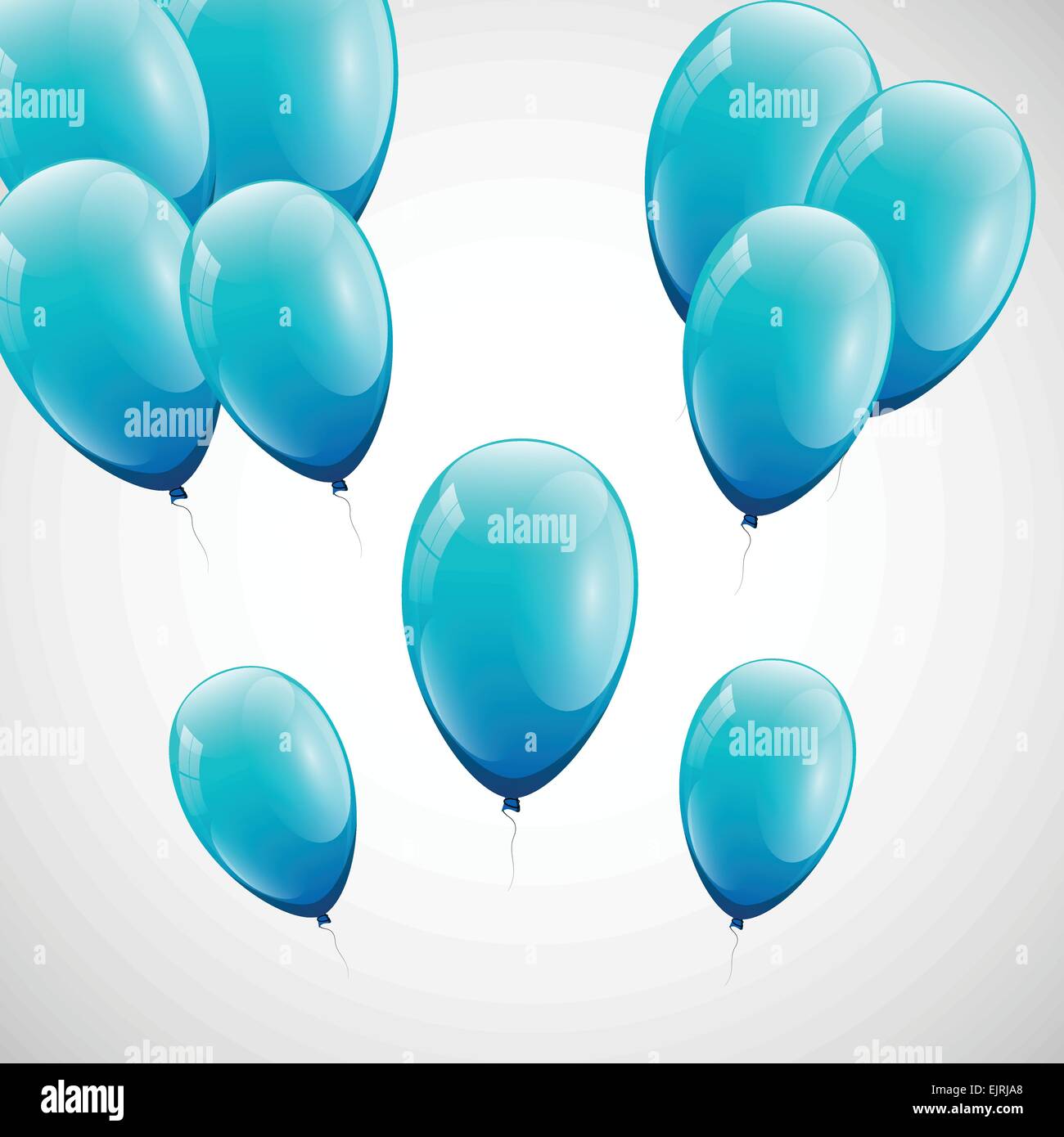Blue balloons with white background, stock vector Stock Vector Image ...
