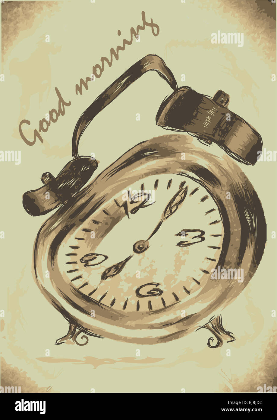 alarm clock morning Stock Photo - Alamy