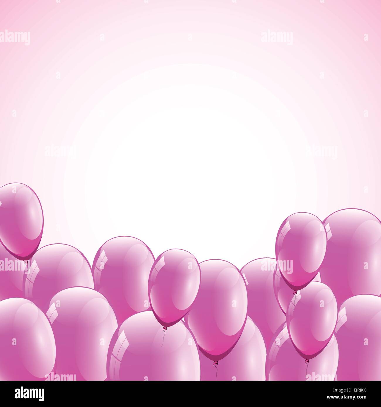 Pink balloons with pink background, stock vector Stock Vector Image ...
