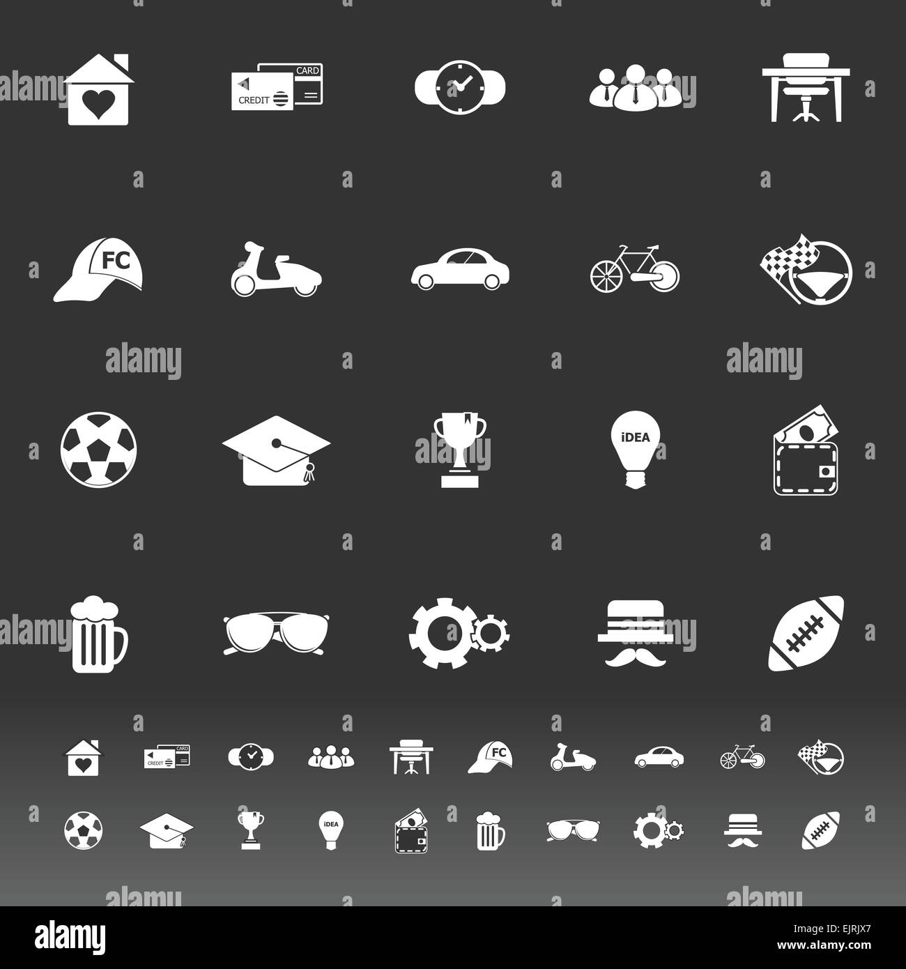 Normal gentleman icons on gray background, stock vector Stock Vector ...