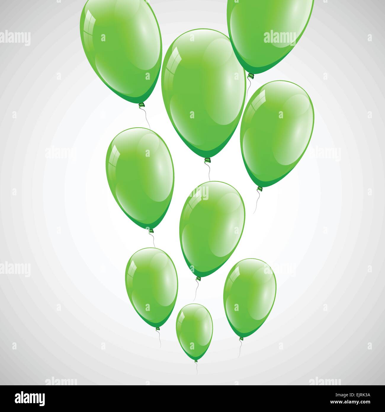 Green balloons with white background, stock vector Stock Vector Image ...