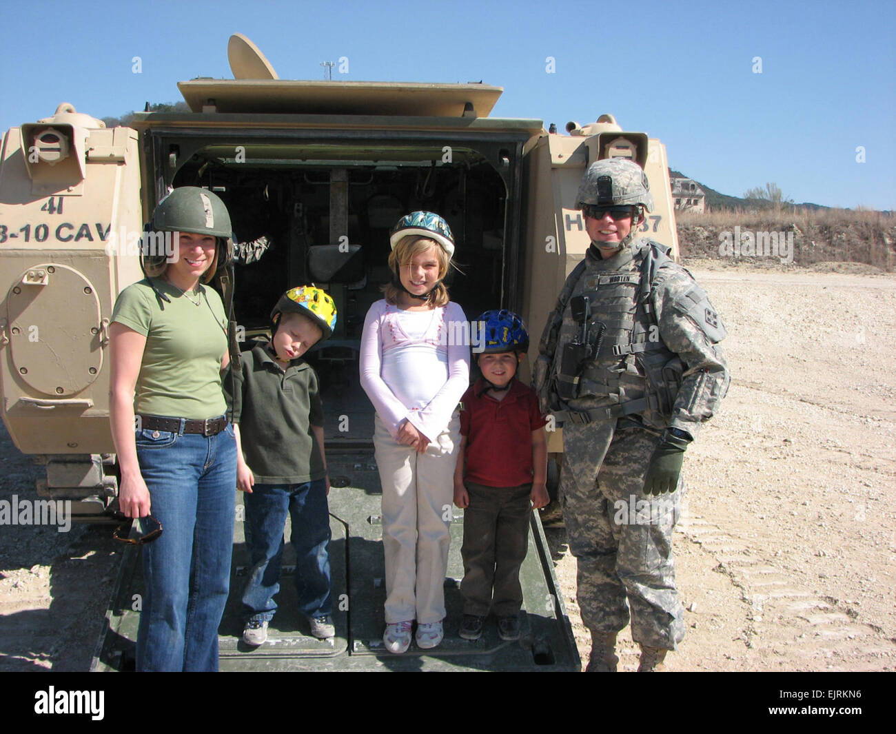 Maj. Colin Wooten and his Family pose during the 8th Squadron, 10th ...