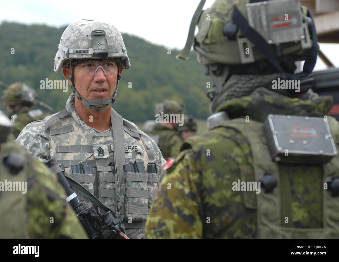 HOHENFELS, Germany, Sept. 17, 2008 - Command Sgt. Maj. Alan D. Bjerke ...