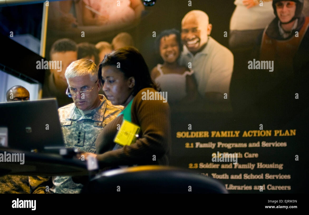 Chief of Staff of the Army, GEN. George W. Casey, Jr., is given an ...