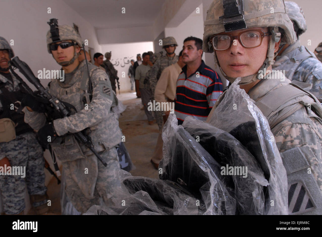 FORWARD OPERATING BASE FALCON, Iraq - Spc. Christopher McDonald, an ...