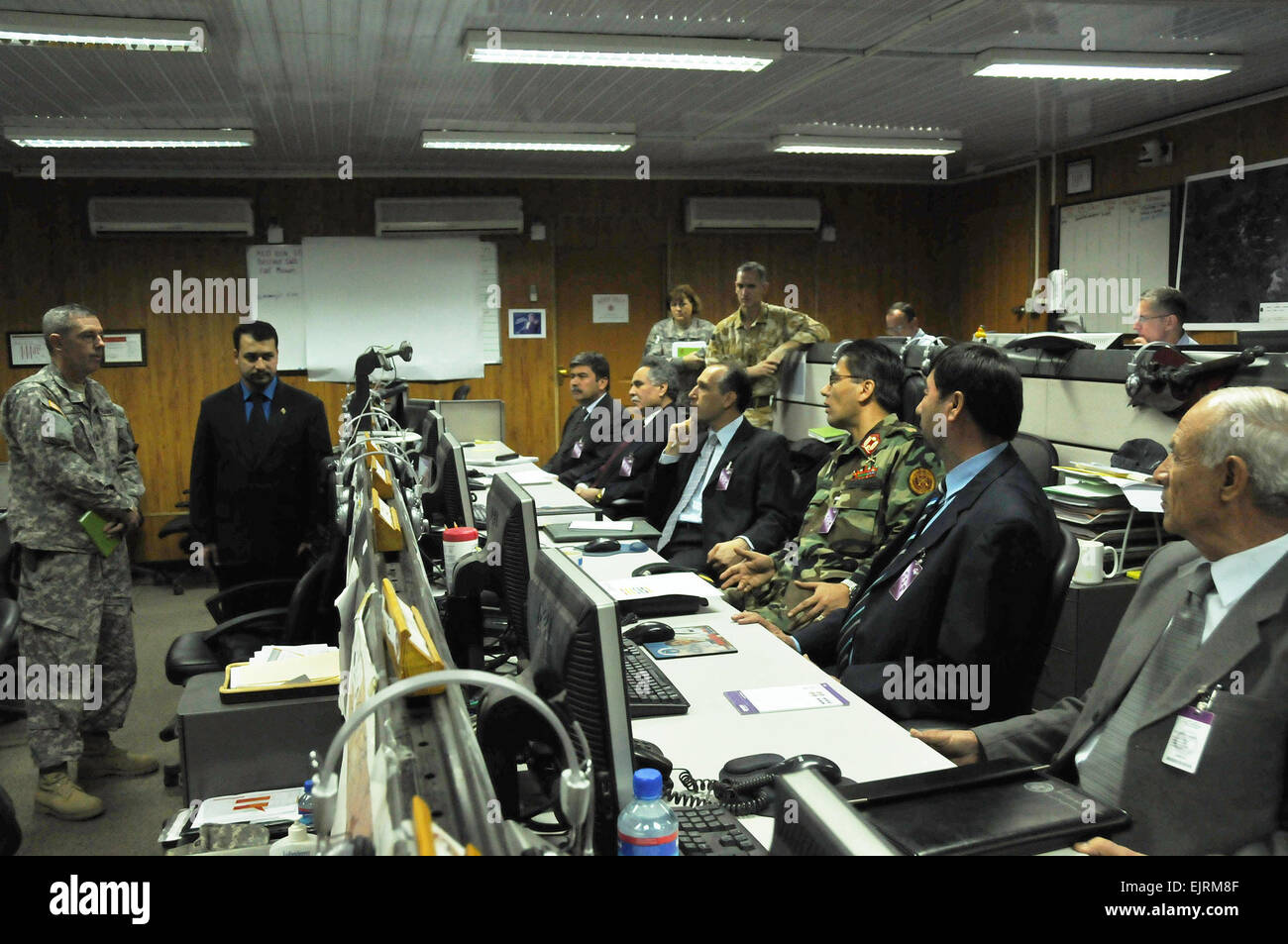 U.S. Army Lt. Col. Donald Jones left, Combined Security Transition ...