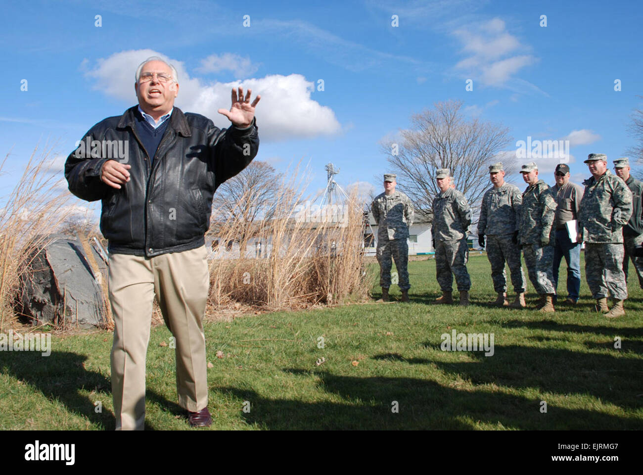 Purdue University agronomy professor George Van Scoyoc explains the ...