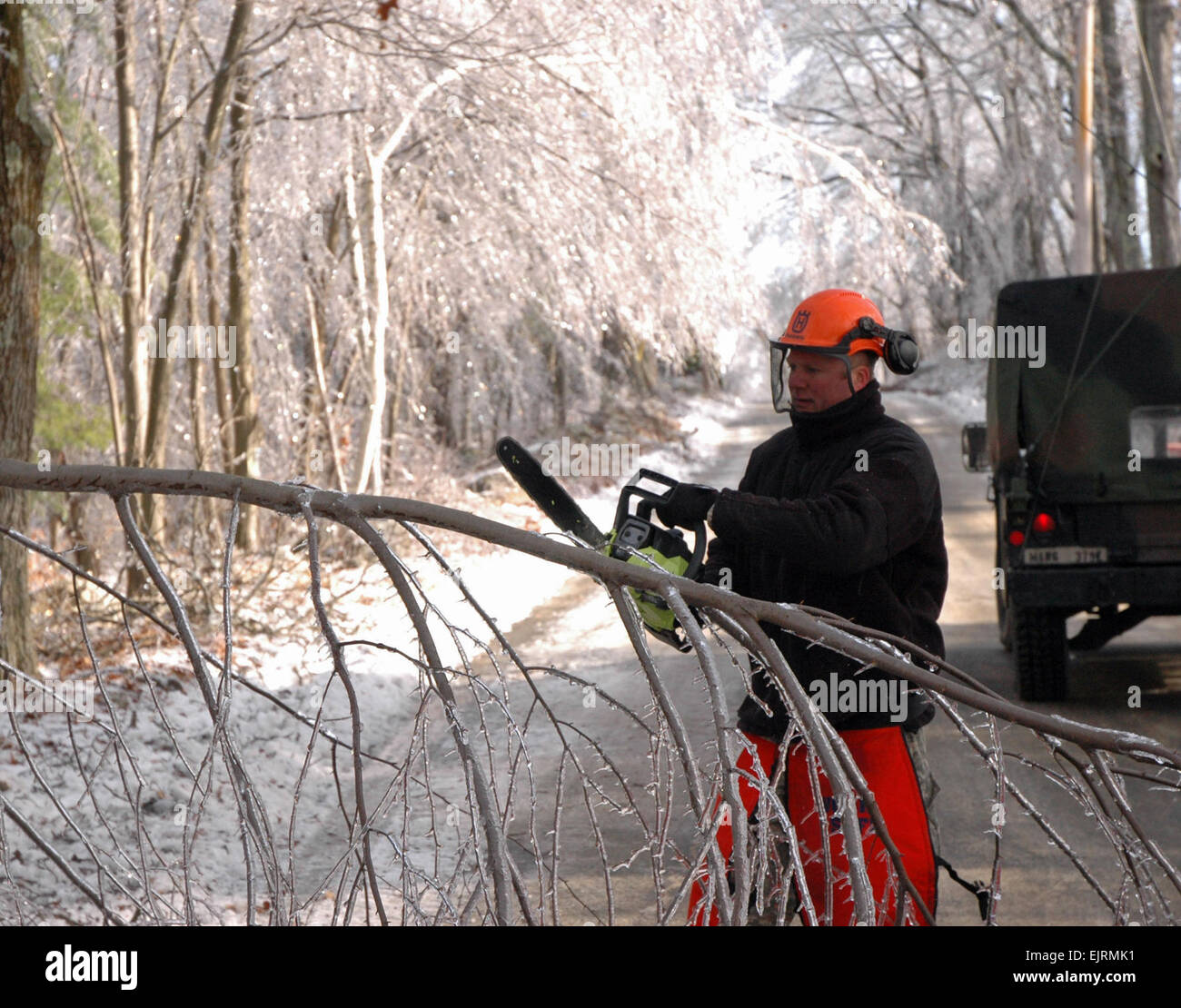 Spc. Daryl Johnson, a construction equipment operator, 379th Engineer ...