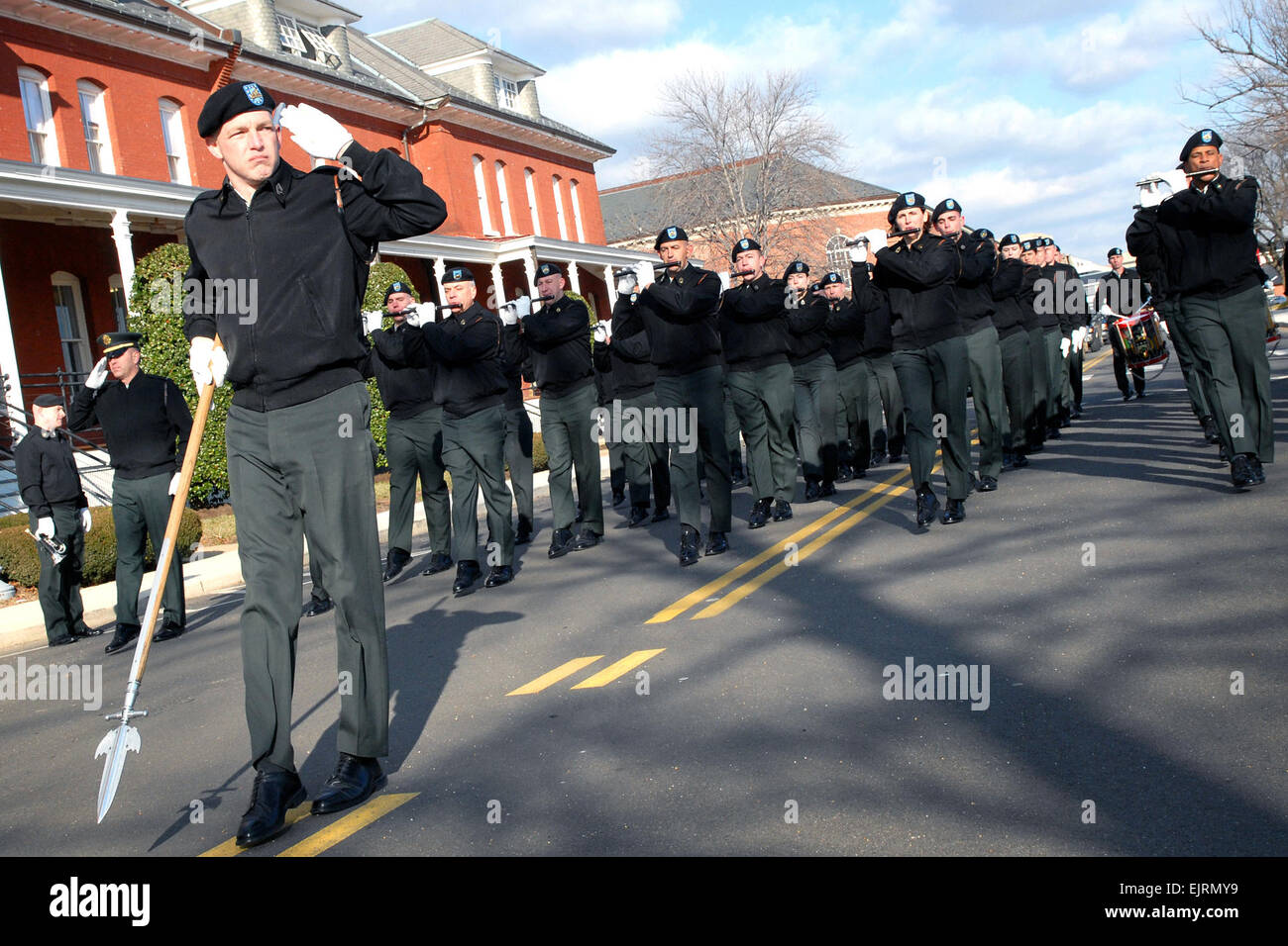 Army Master Sgt. Russell Smith, head drum major with the 3rd U.S ...