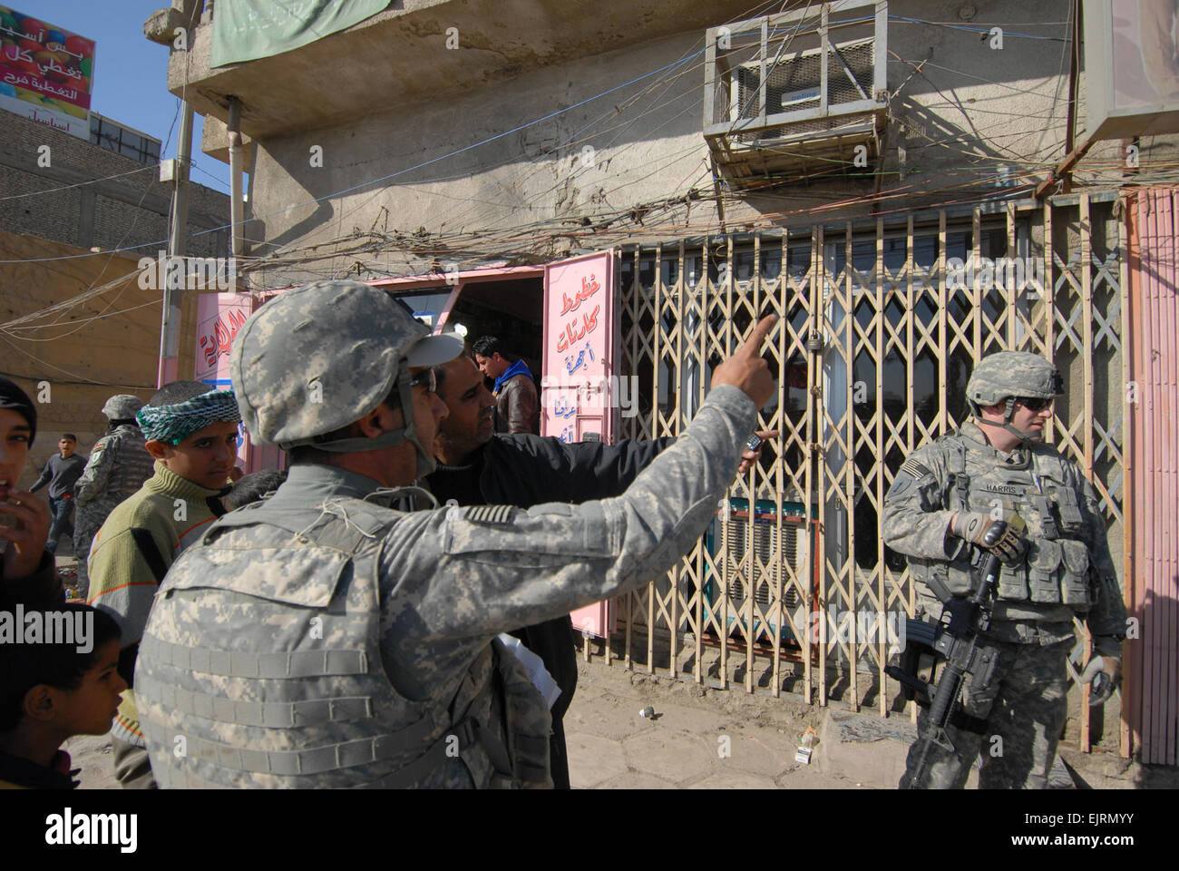 An Iraqi interpreter with U.S. Soldiers from the 1st Battalion, 18th ...