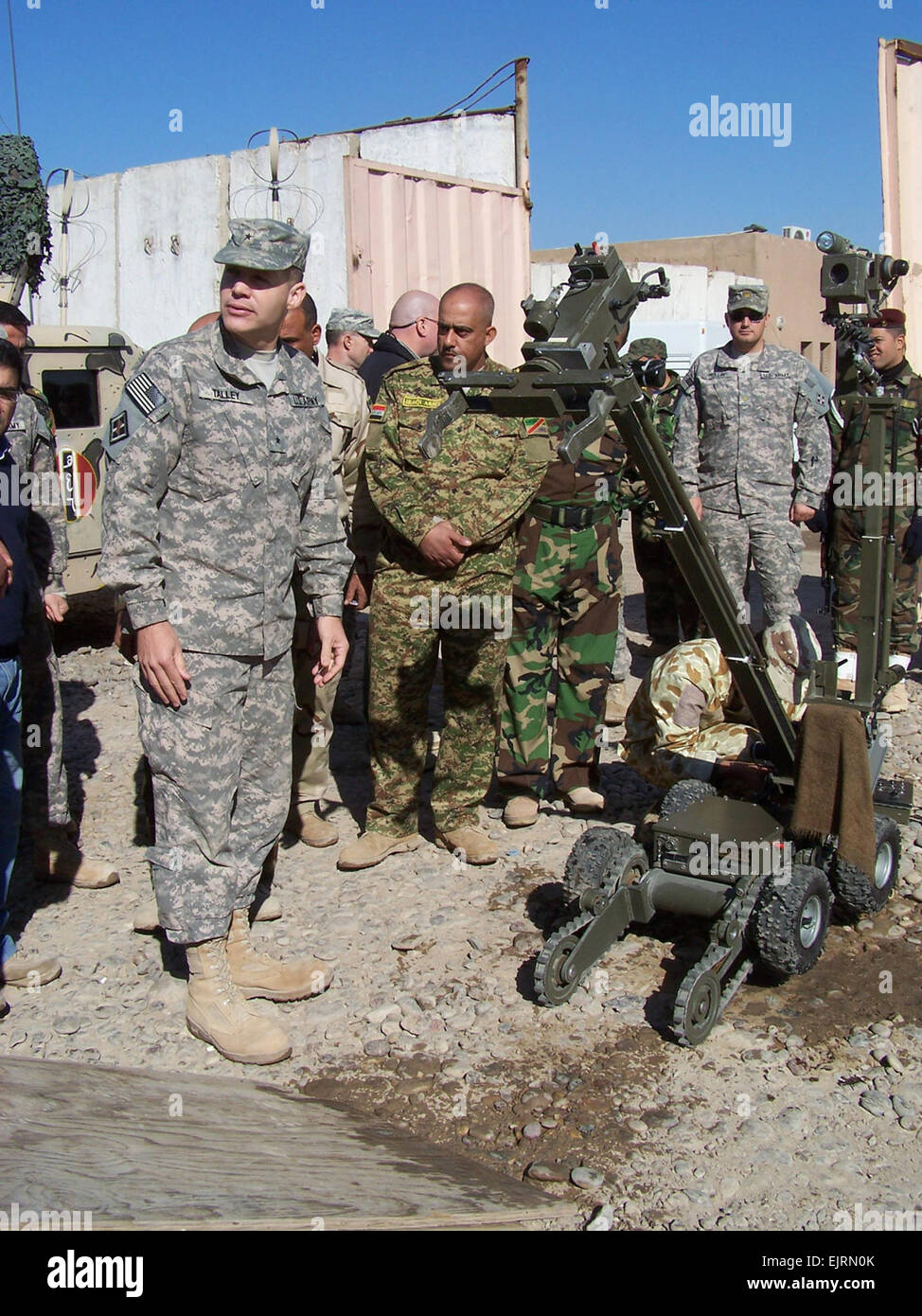 Brig. Gen. Jeffrey Talley left, commander of 926th Engineer Brigade ...