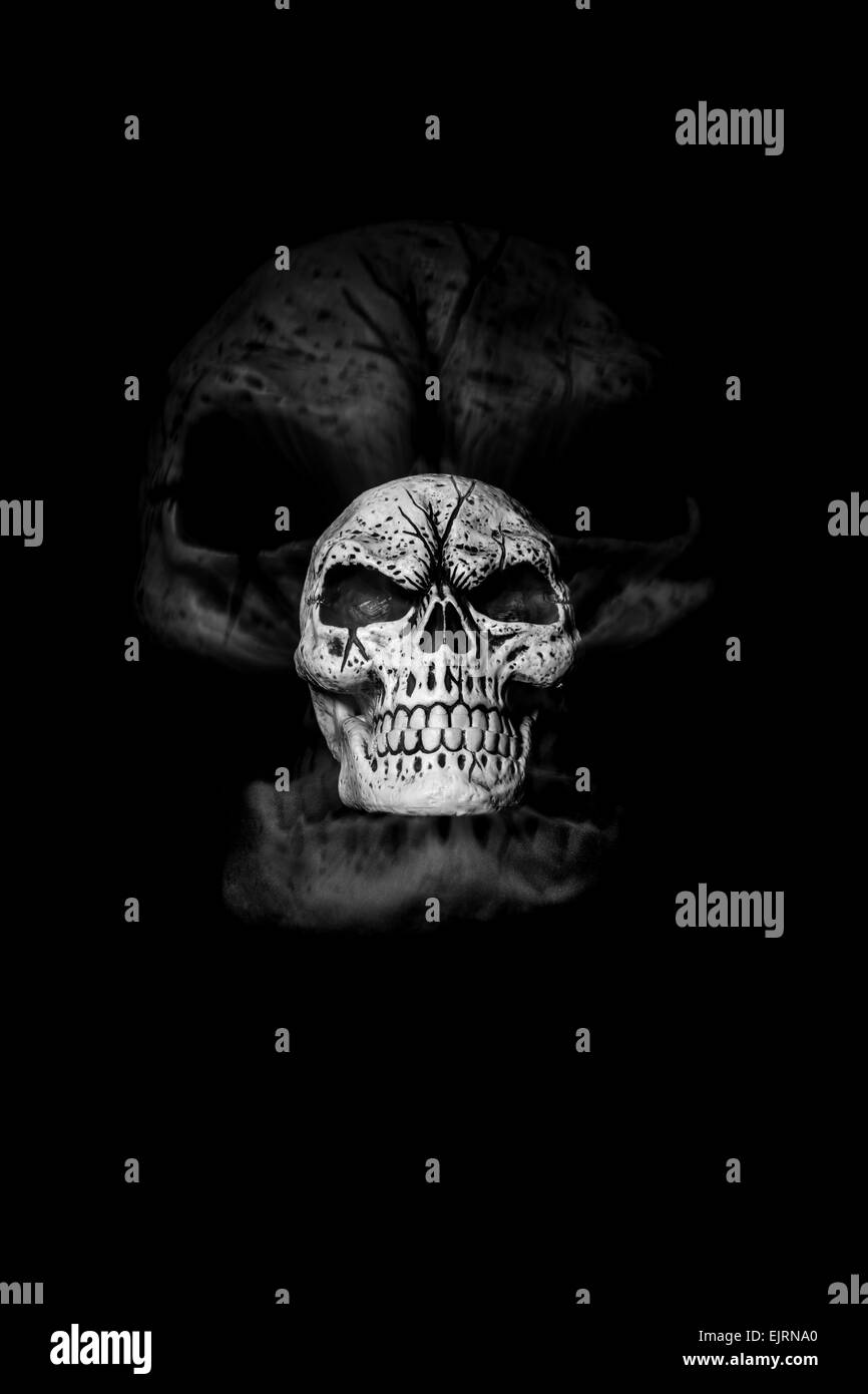 Voodoo skull face Black and White Stock Photos & Images - Alamy