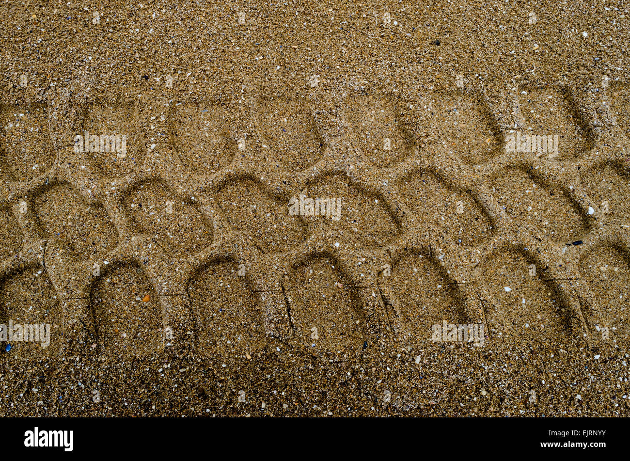 Track in the sand Stock Photo - Alamy