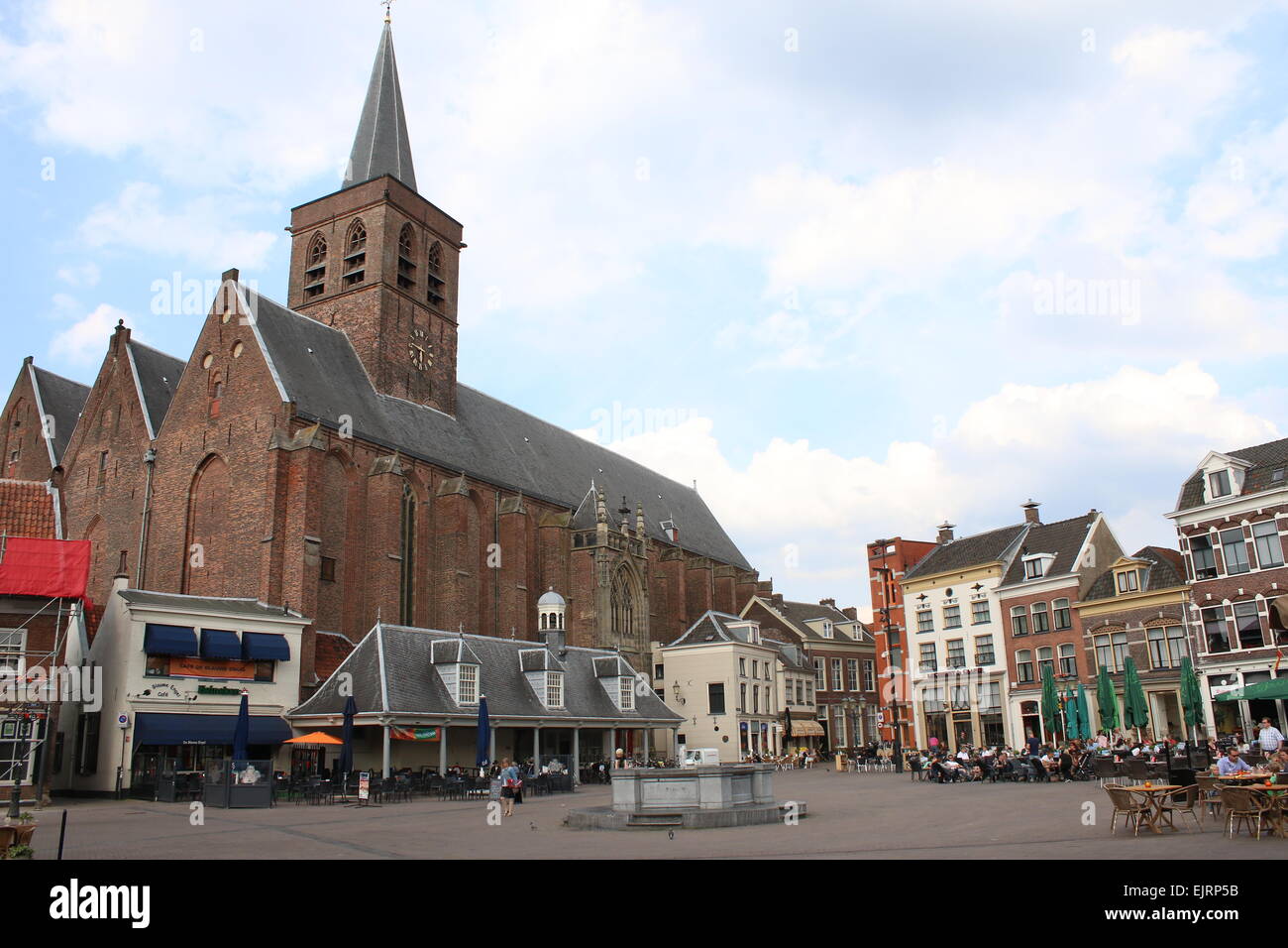 Medieval Sint-Joriskerk at Groenmarkt & Hof square in Amersfoort, The ...